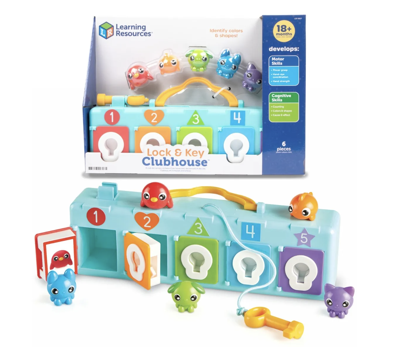 Lock & Key Clubhouse by Learning Resources - Play on Words